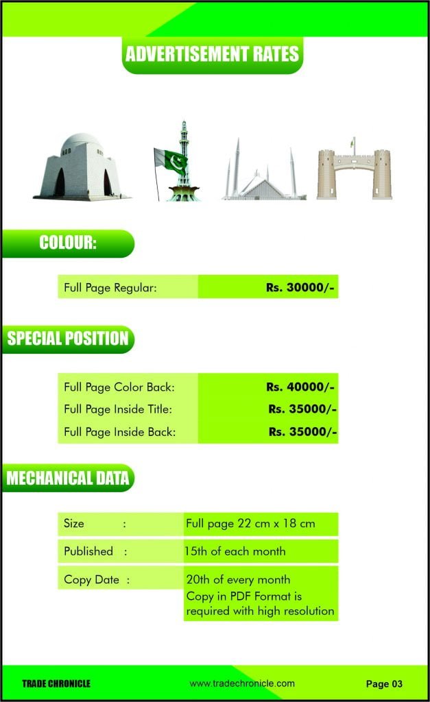 Tariff Cards - Trade Chronicle
