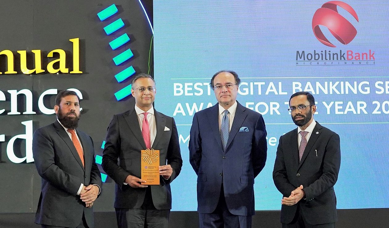 Mobilink Bank bags ‘Best Digital Banking Services’ Award at CFA - Trade Chronicle